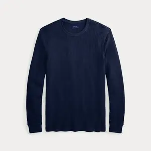 Ralph Lauren Thermal-knit Sleep Shirt - Cruise Navy