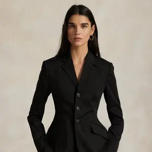 Ralph Lauren Single-breasted Satin Hacking Jacket