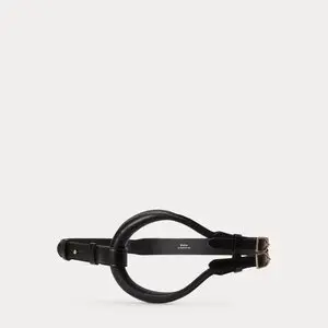 Ralph Lauren Equestrian Leather Belt - Black