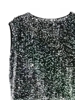 Junya Watanabe Sequined Sleeveless Top - Black