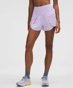 Lululemon Go Further Super-high-rise Split Short 3 - Lavender Frost
