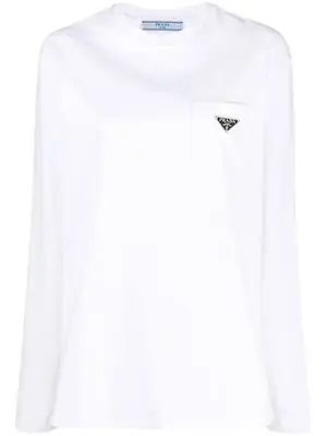 Prada Patch Pocket Enamel Logo T-shirt