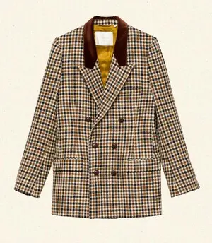 DÔEN Duccio Houndstooth Blazer