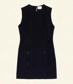 DÔEN Polly Pinstripe Sleeveless Dress