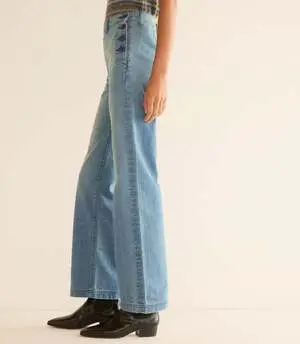 DÔEN High-waisted Wide Leg Jean