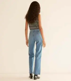 DÔEN High-waisted Wide Leg Jean