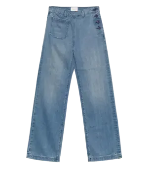 DÔEN High-waisted Wide Leg Jean