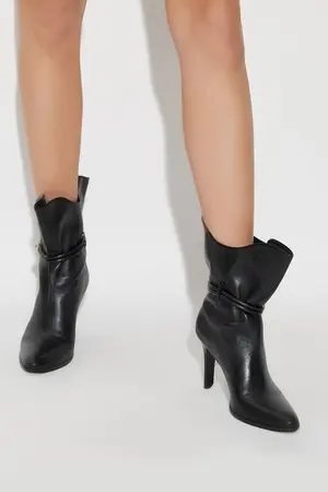 Isabel Marant Lolya Heeled Ankle Boots - Black