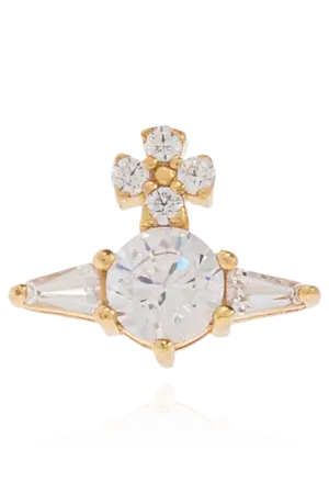 VIVIENNE WESTWOOD Earrings With Crystals - Gold