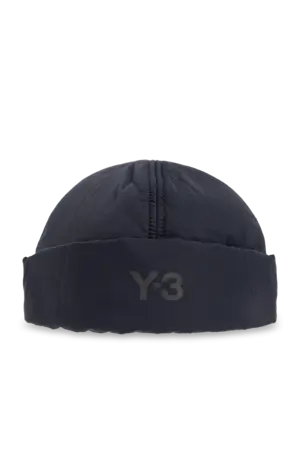 Y3 Logo Beanie - Black