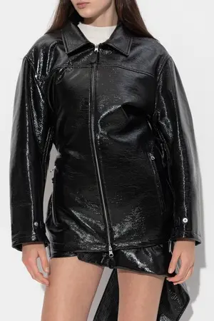 COURREGES Lacquered Jacket - Black