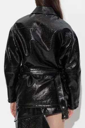 COURREGES Lacquered Jacket - Black