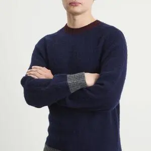 HOWLIN BY MORRISON Howlin' Captain Harry Contrast Trim Jumper