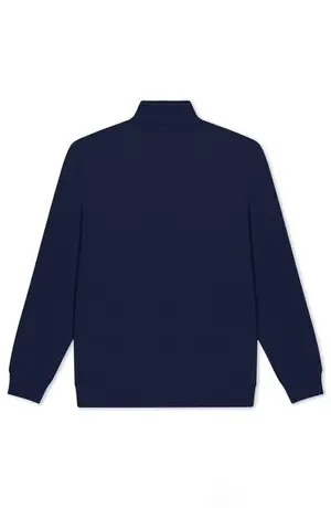 DALIX Heartly Ghost Quarter Zip Pullover - Navy