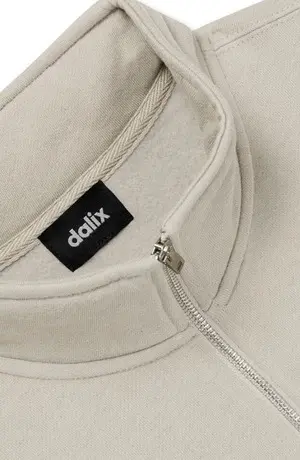 DALIX Ghost Quarter Zip Pullover - Smoke