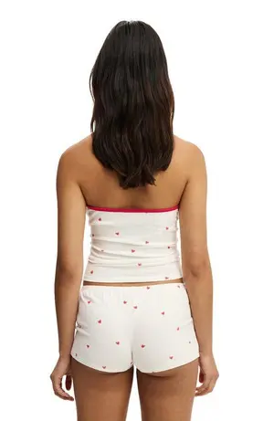 Cotton:on Relaxed Micro Shorts - Christmas Mini Hearts
