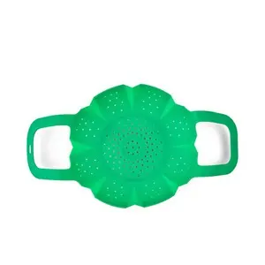CUISIPRO Silicone Vegetable Steamer - Green