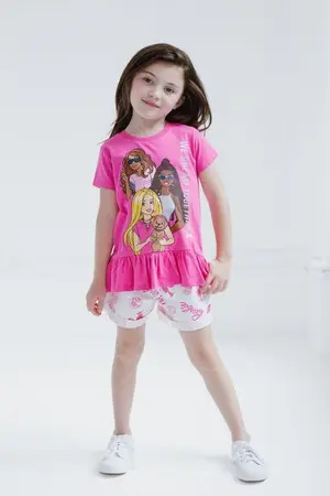 BARBIE T-shirt & Woven Shorts Set