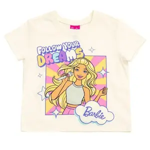 BARBIE Girls T-shirt And Mesh Shorts Set