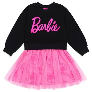 BARBIE Long Sleeve Tulle Dress