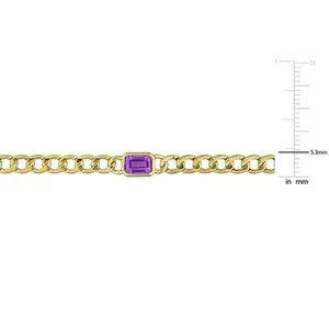 JULIANNA B. 14k Yellow Gold Gemstone Link Bracelet