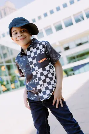 HOT WHEELS Short Sleeve Button Down Shirt