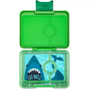 YUMBOX Snack Leakproof Bento Box Green Shark