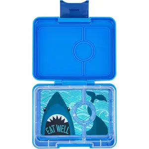 YUMBOX Snack Leakproof Bento Box Surf Blue With Shark Tray
