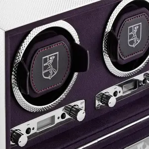 Wolf Double Watch Winder - Silver