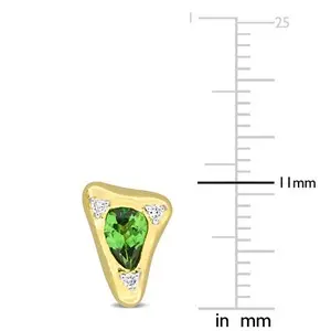 JULIANNA B. 14k Yellow Gold And Diamond Stud Earrings