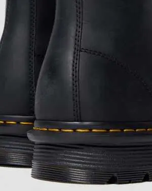 Dr. Martens Zebzag Laceless Leather Boots - Black
