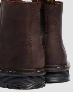 Dr. Martens Zebzag Laceless Leather Boots - Brown