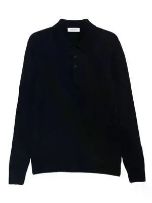 GRAN SASSO Cable-knit Polo Sweater