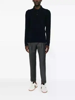 GRAN SASSO Cable-knit Polo Sweater