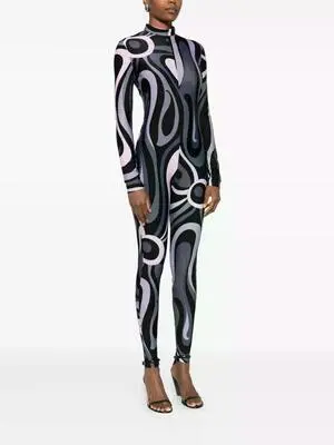 Emilio Pucci Marmo-print Lycra Jumpsuit
