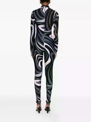 Emilio Pucci Marmo-print Lycra Jumpsuit