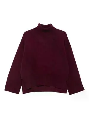 PUROTATTO High-neck Side-split Sweater