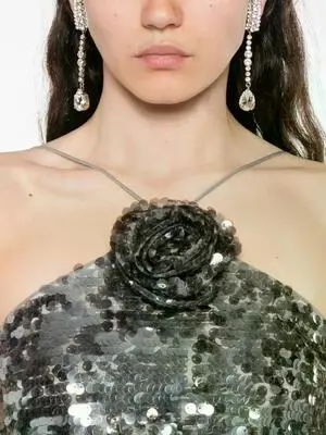 Magda Butrym Sequin-embellished Maxi Dress - Grey