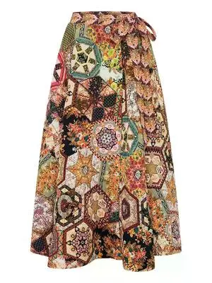 Camilla Stitched In Time Embroidered Wrap Skirt