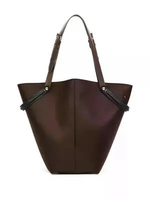 MAISON MARGIELA Leather Tote Bag - Brown