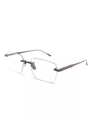 LEISURE SOCIETY Rimless Rectangle Eyeglasses