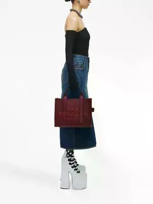 Marc Jacobs The Leather Medium Tote Bag - Red