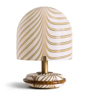 SOHO HOME Glass Dimmable Francesco Table Lamp - White