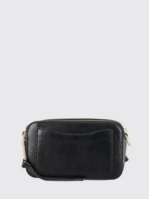 Marc Jacobs Snapshot Bag In Saffiano Leather - Black
