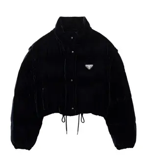 Prada Velvet Down Puffer Jacket