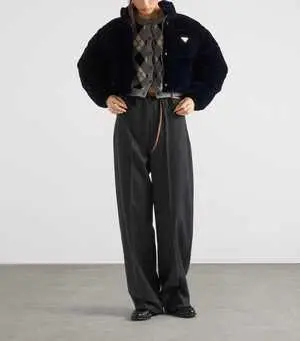 Prada Velvet Down Puffer Jacket