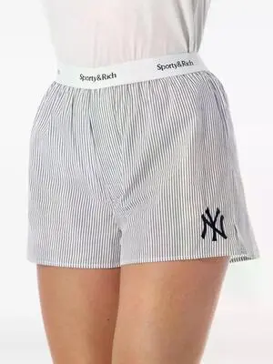 Sporty & Rich Serif Striped Shorts