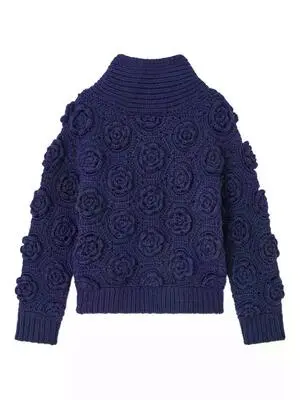 GANNI Crochet-detail Sweater