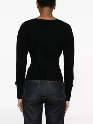 Elisabetta Franchi Buttoned Wrap Sweater