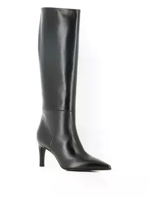 SERGIO LEVANTESI 80mm Pointed-toe Leather Boots